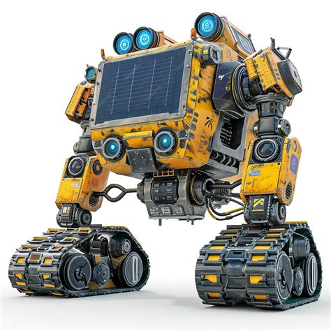 Amazing Solar Powered Robotics Kit Isolated On White Background