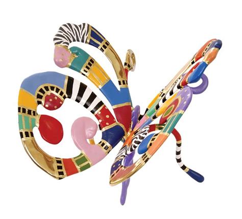 Colorful Dragonfly Sculpture By Dorit Levinstein