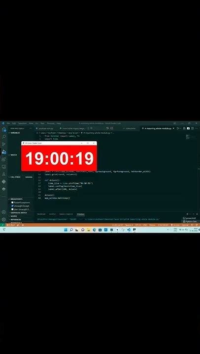 How To Create Digital Clock Code In Python🔥 Programming Official