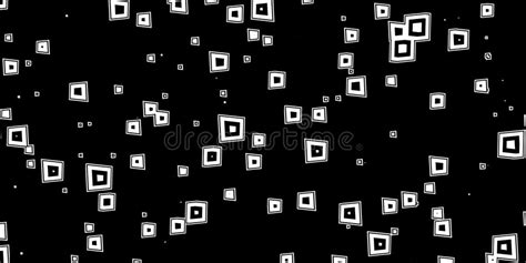 Abstract Modern Minimal Black And White Monochrome Geometry Polygon Pattern On Black Background