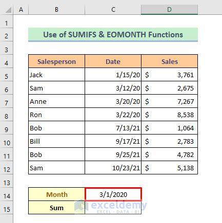 How To Use The SUMIFS For A Date Range With Multiple Criteria Methods