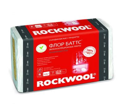 Звукоизоляционная плита Роквул (Rockwool) Флор Баттс 25 мм купить в ...