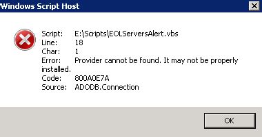 Solved VBScript Won T Run As Scheduled Task Experts Exchange