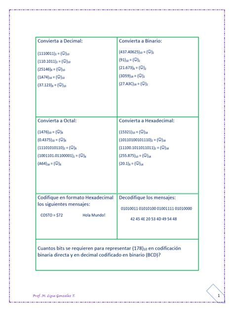 1 Sistemas Numericos Y Alfanumericos Pdf