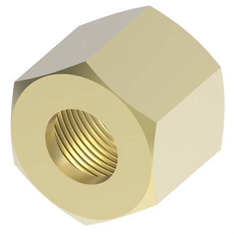 61x4 By Danfoss Compression Fitting Nut 1 4 Tube Od Brass — Hosewarehouse