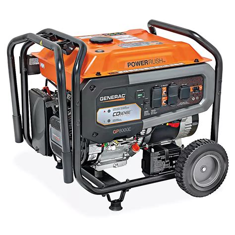 Generac® Portable Generator 8 000 Rated Watts H 12045 Uline