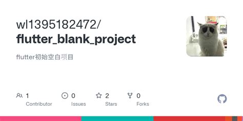 GitHub wl flutter blank project flutter初始空白项目
