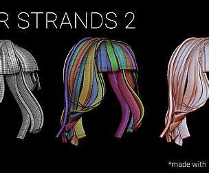 Multi Curve Hair Insert Mesh Brush