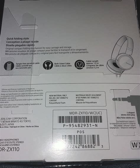 Mdr Zx Sony Over Ear Headphones David Yin S Blog