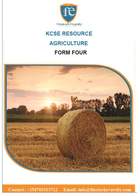 Agriculture Form Four Questions With Answers Set 1 Finstock Evarsity Resources