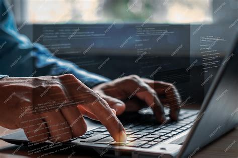 Premium Photo Digital Technology Software Development Concept Coding