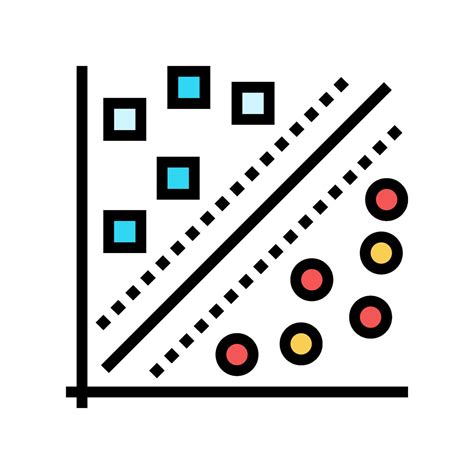 Support Machine Svm Algorithm Color Icon Vector Illustration 39201951