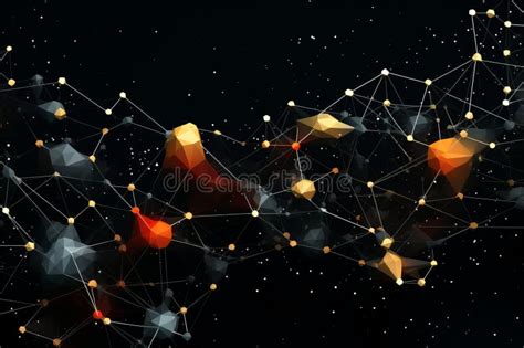 Abstract 3d Network Of Nodes And Links Stock Illustration Illustration Of Graphic Grid 311761887