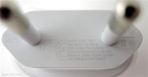 Apple A2347 Type-C / 20W charger OEM - MHJE3ZM/A / OEM replacement