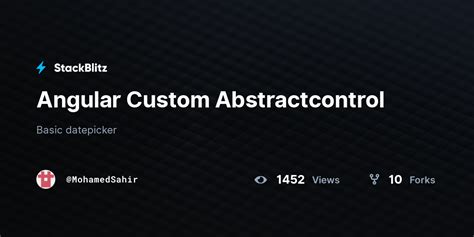 angular custom abstractcontrol stackblitz