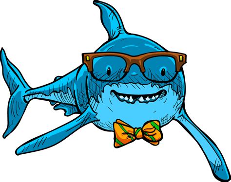Nerdy Shark By Greasypalms On Deviantart