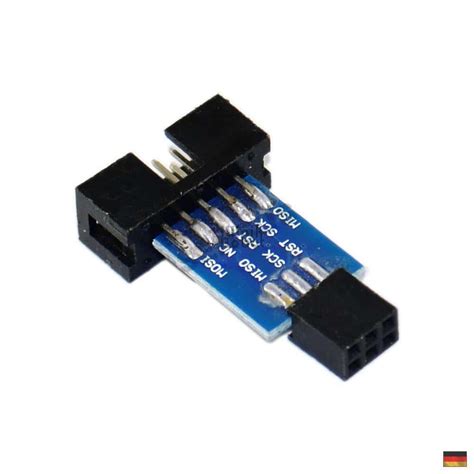 AVRISP USBASP Adapter Pin Pin STK Adapterboard Stecker Verbinder MAKERSHOP DE