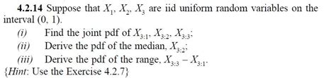 4 2 14 suppose that x1 x2 x3 are iid uniform random