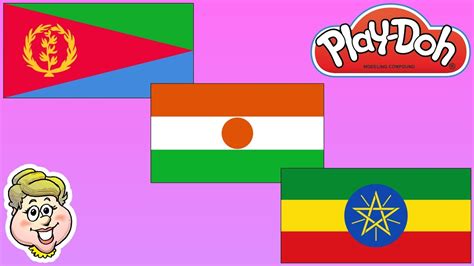Play Doh Flags Eritrea Niger And Ethiopia Ewmj 301 Youtube