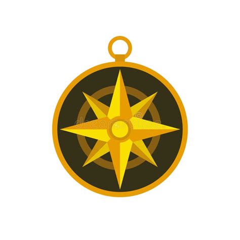 Compass Simple Vector Icon Stock Vector Illustration Of Button Vector 353374847