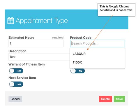 Public Booking Diary Setting Up Appointment Types Workshop Software Workshop Management