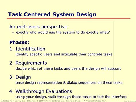 PPT Task Centered System Design PowerPoint Presentation Free Download ID 666594