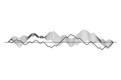 Wavy Line Chart Volume Waveform Sound Graphic By Ladadikart · Creative Fabrica