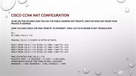 Cisco Ccna Nat Configuration Ppt