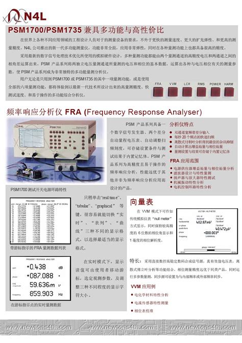 英国牛顿n4l Psm1700 频率响应分析仪 环路分析仪