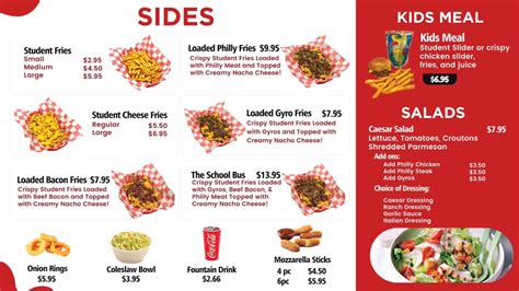 Student Burger Our Brand New Menu Is Here Check Out Facebook