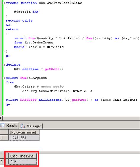 Sunday T Sql Tip Inline Vs Multi Statement Table Valued Functions