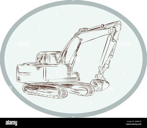 Digger Drawing Sketch Hi Res Stock Photography And Images Alamy