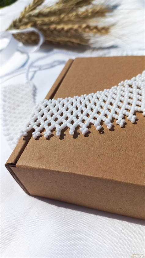 Купити Силянка з бісеру біла класична Skrynya Ua