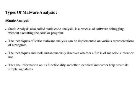 Ppt What Is Malware Analysis Different Tools For Malware Analysis Powerpoint Presentation Ppt What Is Malware Analysis Different Tools For Malware Analysis Powerpoint Presentation