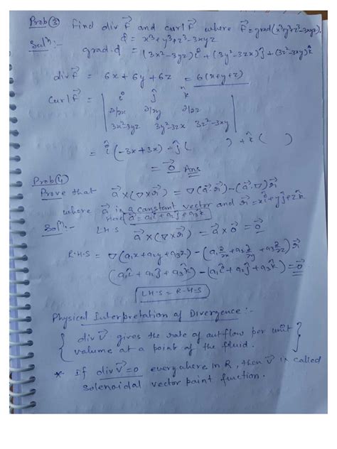 Lecture 02 Divergence And Curl Pdf