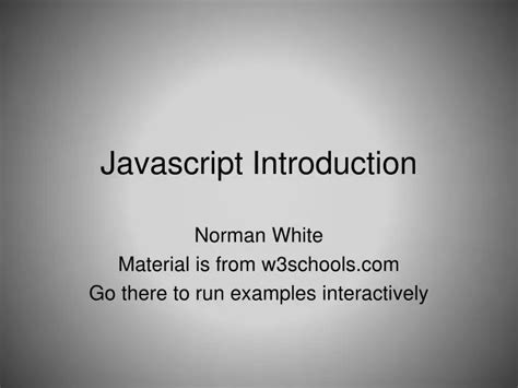 Ppt Javascript Introduction Powerpoint Presentation Free Download
