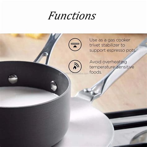 Induction Hob Diffuser Set Of 3 Sustainable Stainless Steel