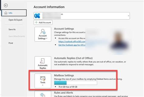 Unlocking Your Email Capacity How To See Outlook Mailbox Size Mailboxinsights