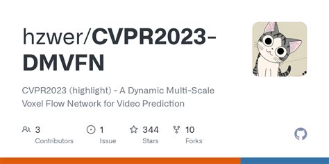 Github Hzwercvpr2023 Dmvfn Cvpr2023 Highlight A Dynamic Multi