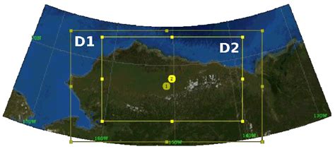 Location Of The D1 And D2 Nested Domains Download Scientific Diagram