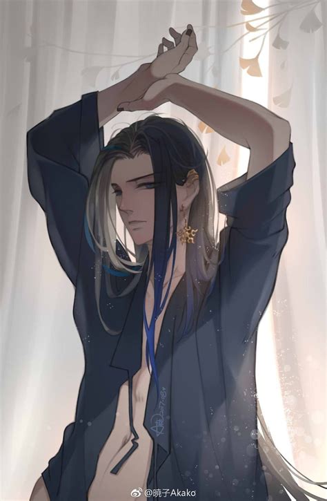 Аниме мужчины с длинными волосами Zefirka Club фото и картинки