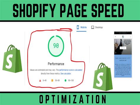 shopify store speed optimization loading speed for mobile and desktop