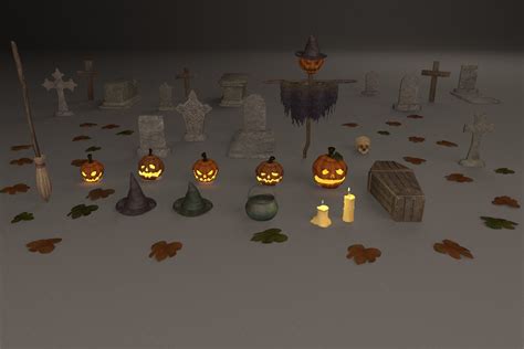 Halloween Pack 3d Props Unity Asset Store