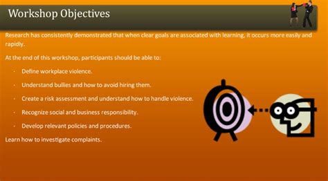 Workshop Objectives Workplace Violence Freshskills