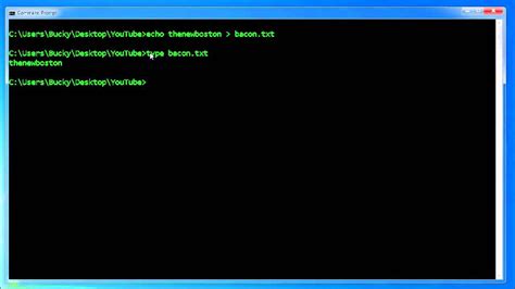Windows Command Line Tutorial 8 Deleting And Appending To Files Youtube