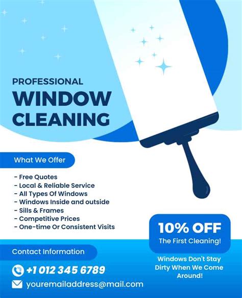 Window Cleaning Flyers For A Winning Marketing Strategy