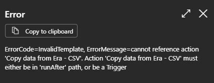 I M Having An Error In Copy Data Activity In ADF The PL Fails