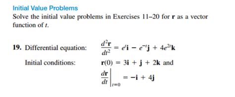 Solved Initial Value ProblemsSolve The Initial Value Chegg Com