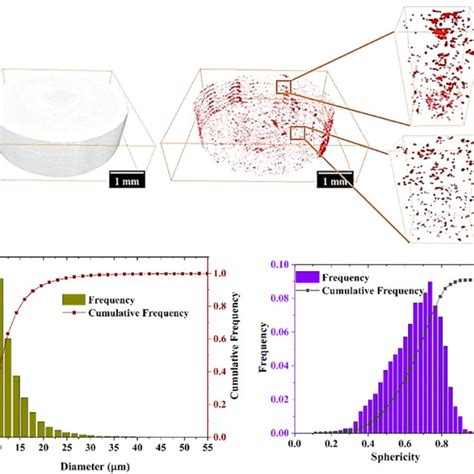 A 3d Rendering Of Tomography Data With Thresholded Voids In Red B Download Scientific