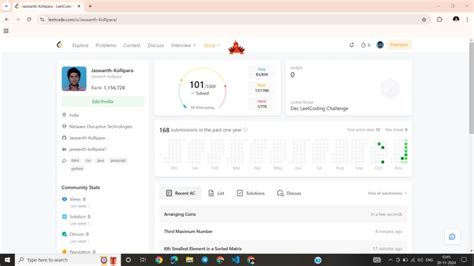 Jaswanth Kollipara On Linkedin Solved 100 Problems In Leetcode As Of